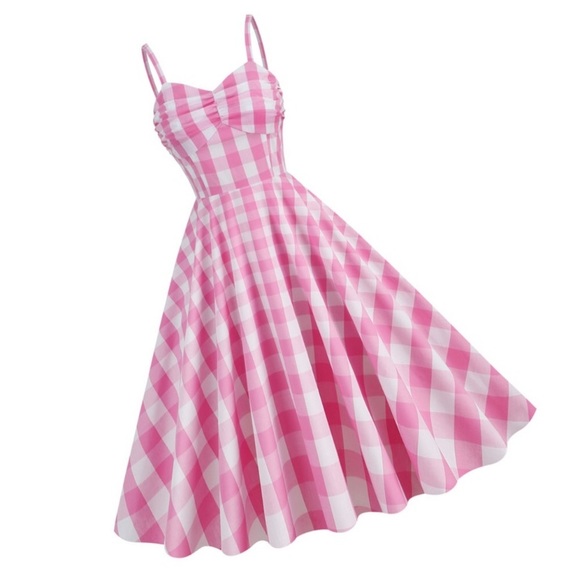 Dresses | Barbie Barbiecore Pinup Checker Dress | Poshmark